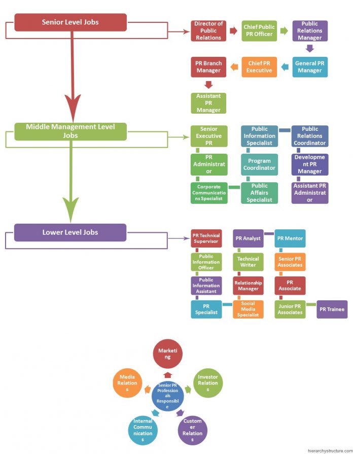 PR Jobs Hierarchy Chart | Hierarchy structure.com